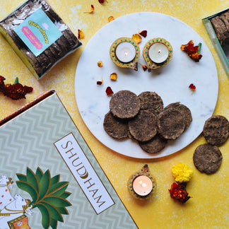 100 Pieces Desi Cow Dung Cakes – Shuddham Gaushaala